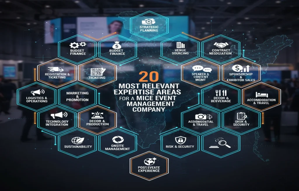 20 most relevant and important expertise areas for a MICE Event ...